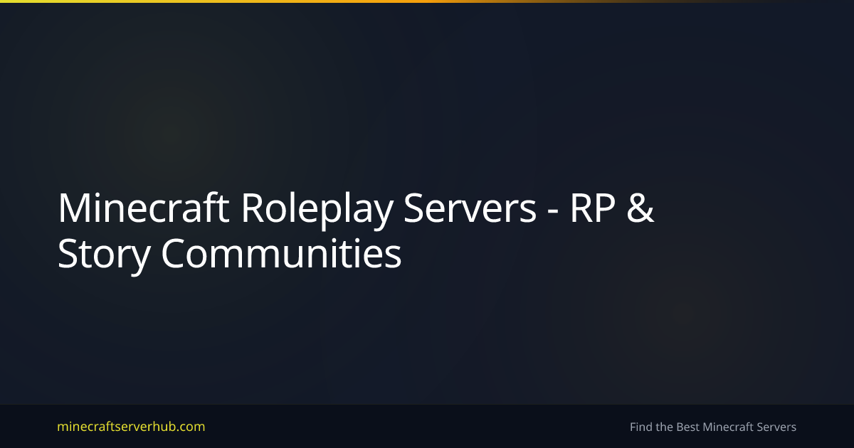Minecraft Roleplay Servers - RP & Story Communities | Minecraft Server Hub